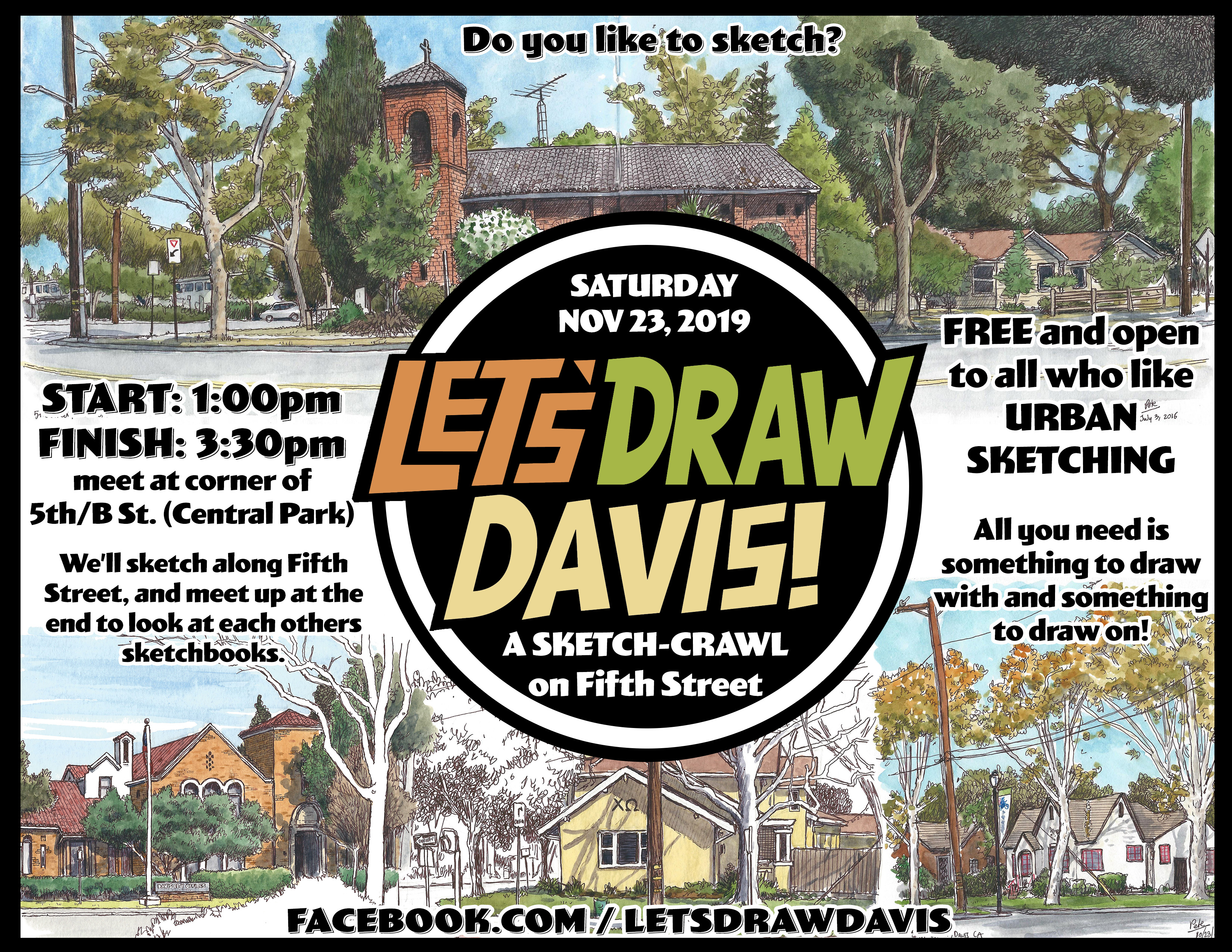 Let’s Draw Davis! November 23, 2019 – petescully